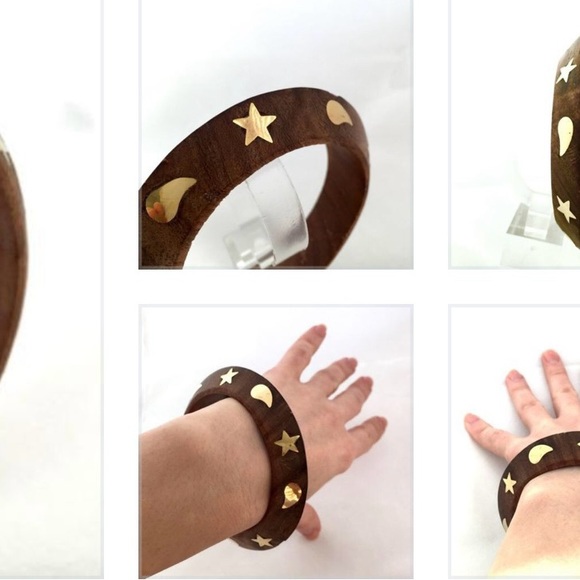 Calypso St. Barth | Jewelry | Calypso Wooden Gold Tone Bracelet | Poshmark